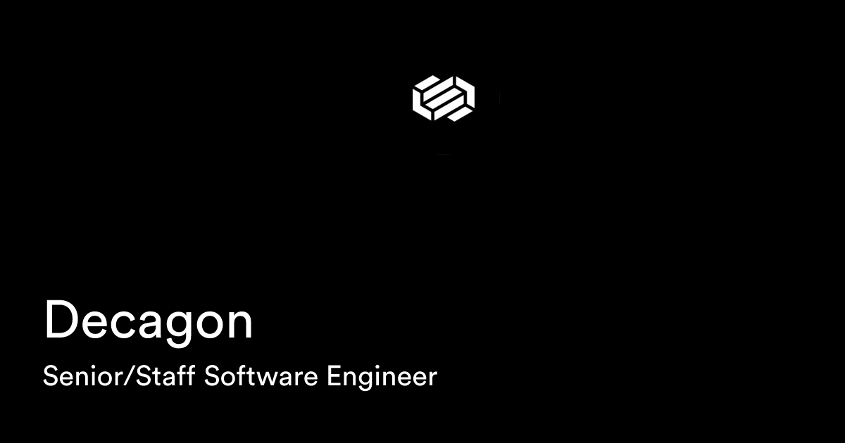 Software Engineer at Decagon