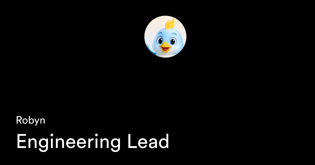 Founding Backend ML Engineer at Robyn