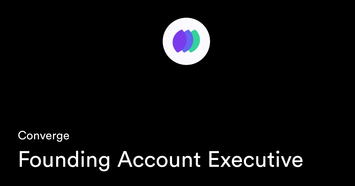 Founding Account Executive at Converge
