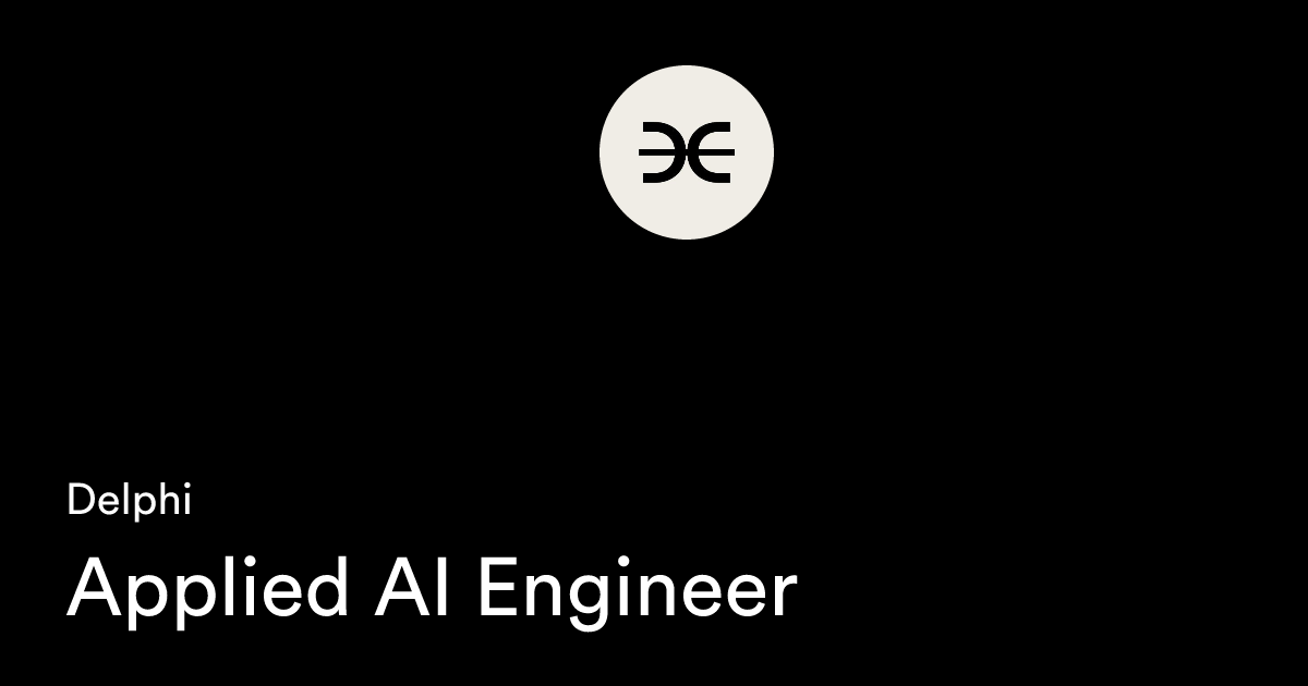 Applied AI Engineer at Delphi