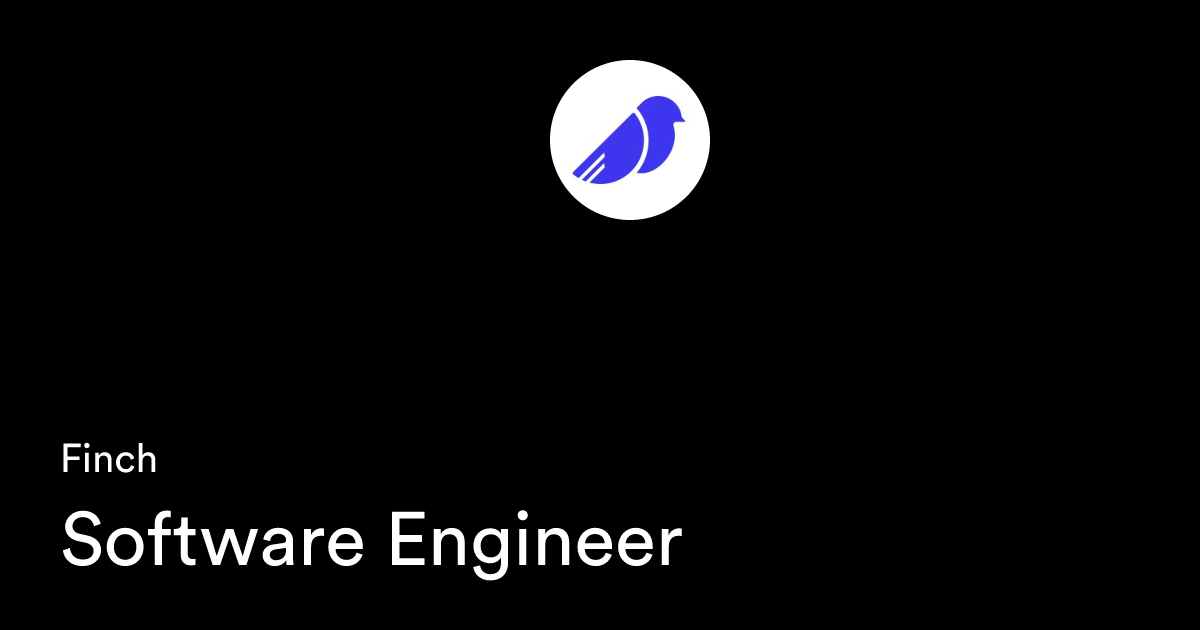 Software Engineer at Finch